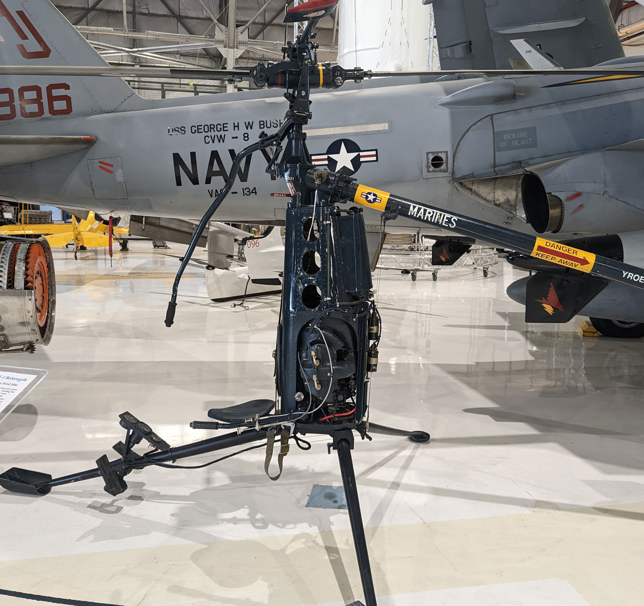 Hiller XROE-1 Rotorcycle | Wings Over the Rockies Air & Space Museum