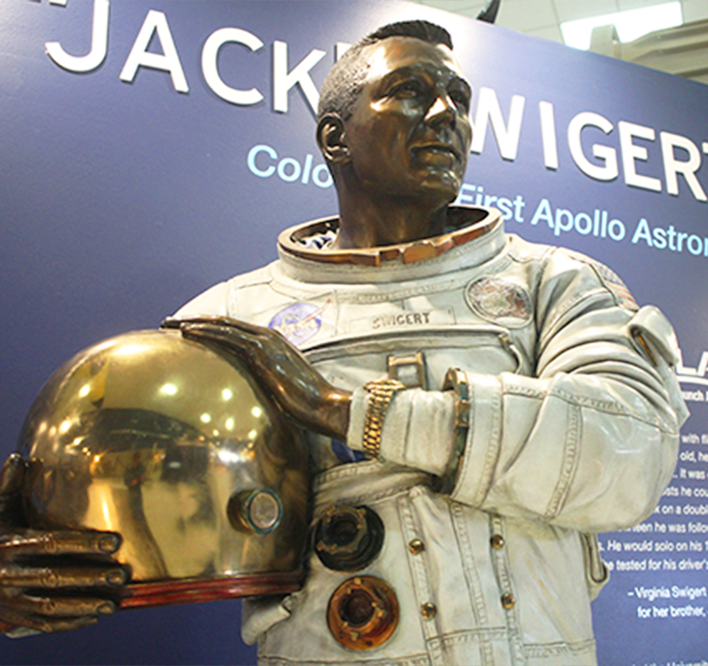 Lundeen Statue of Jack Swigert | Wings Over the Rockies Air & Space Museum