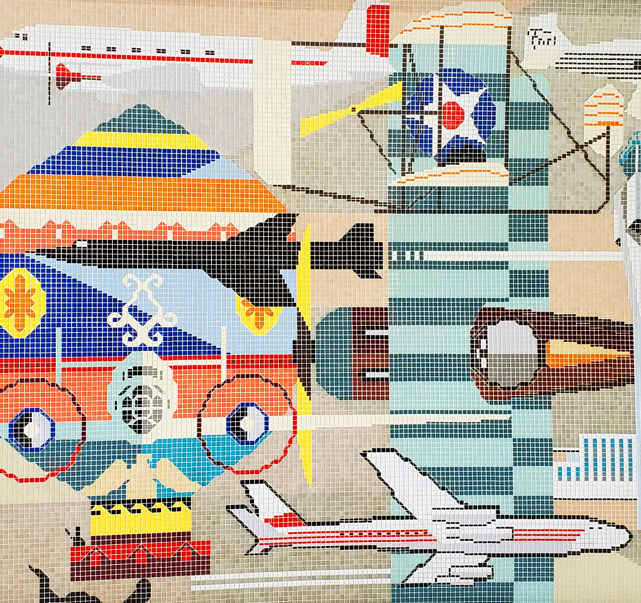 "Progress of Flight" Mosaic Mural | Wings Over the Rockies Air & Space ...